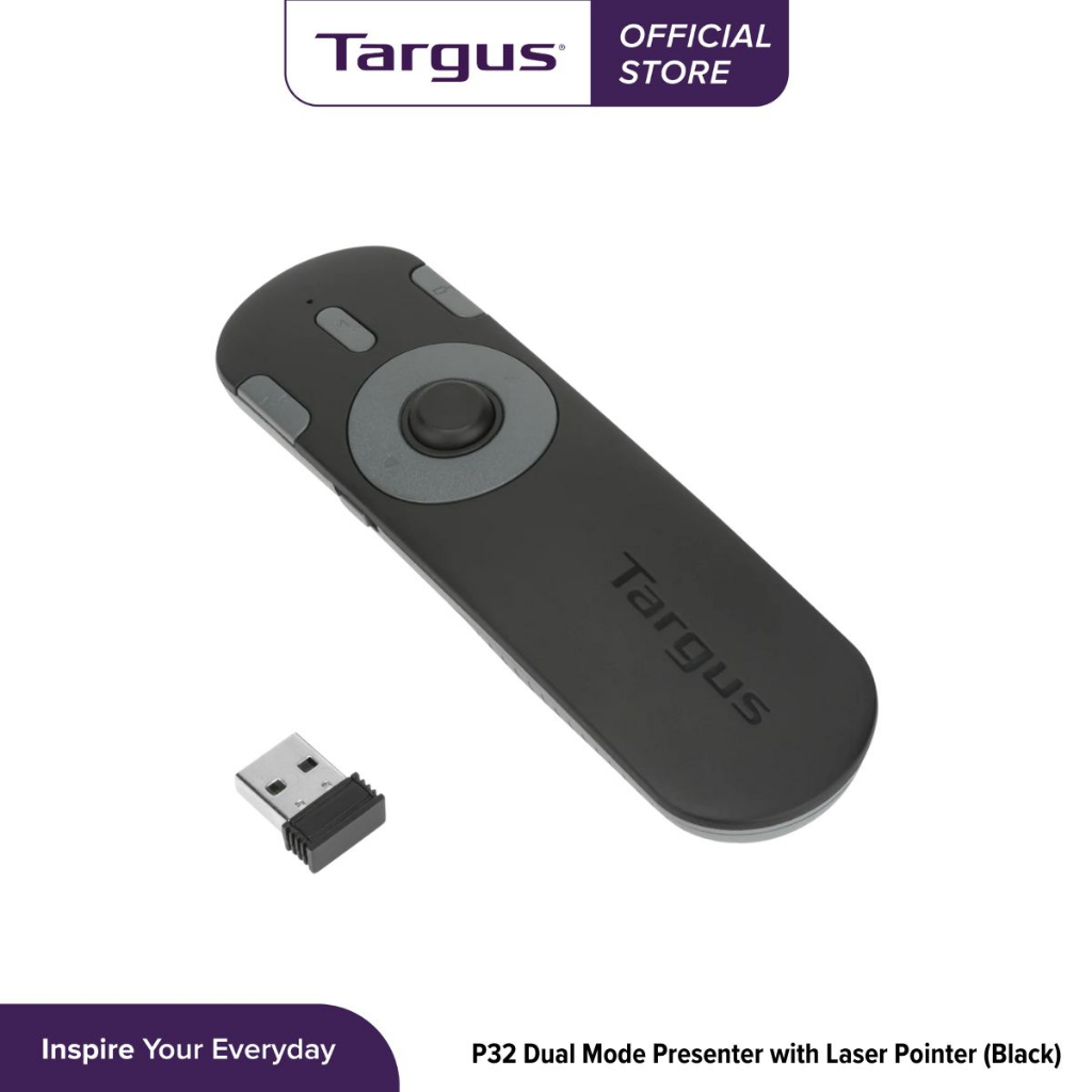 พรีเซนเตอร์ไร้สาย Targus P32 Dual Mode Presenter with Laser Pointer ...