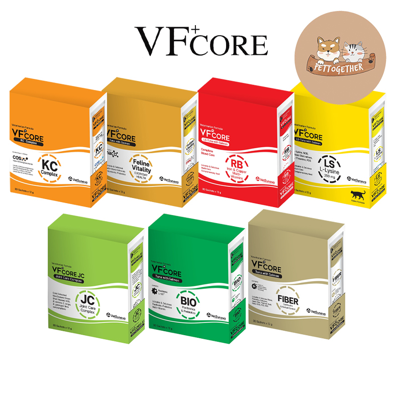 (ยกกล่อง) ขนมแมวเลีย VF Core อาหารเสริม ไลซีน บำรุงเลือด บำรุงข้อต่อ ...