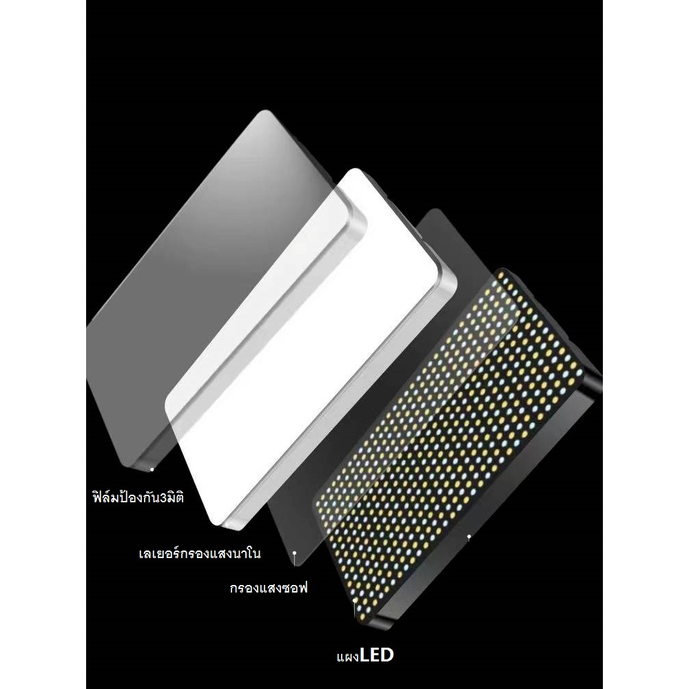 ไฟถ่ายภาพ ไฟสตูดิโอ ไฟไลฟ์สดLED RL-24 ปรับอุณหภูมิแสงและสีได้ พร้อมรีโมทควบคุม ...