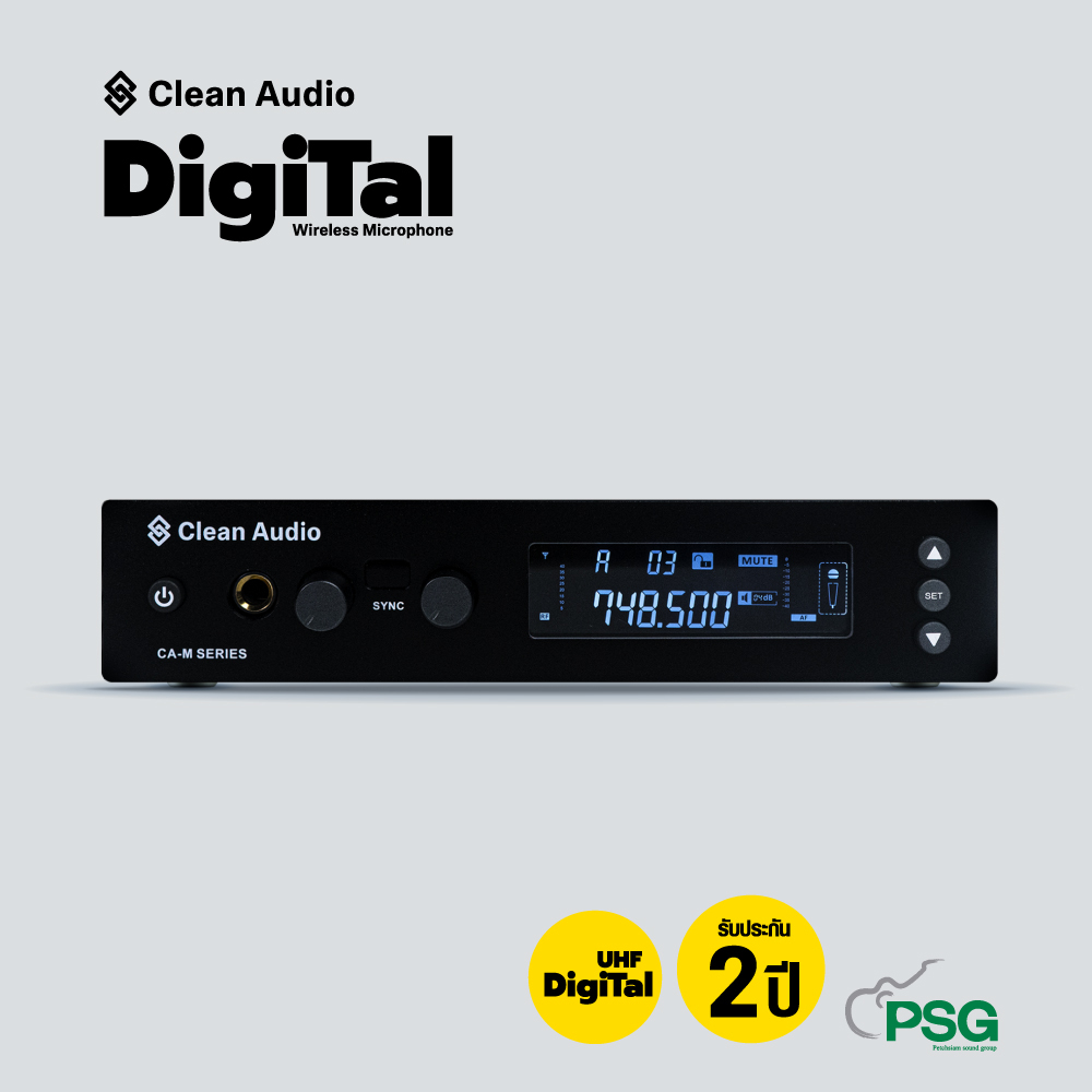 Clean Audio UHF DigiTal Wireless Micrphone CA-M-D BASE SET ...