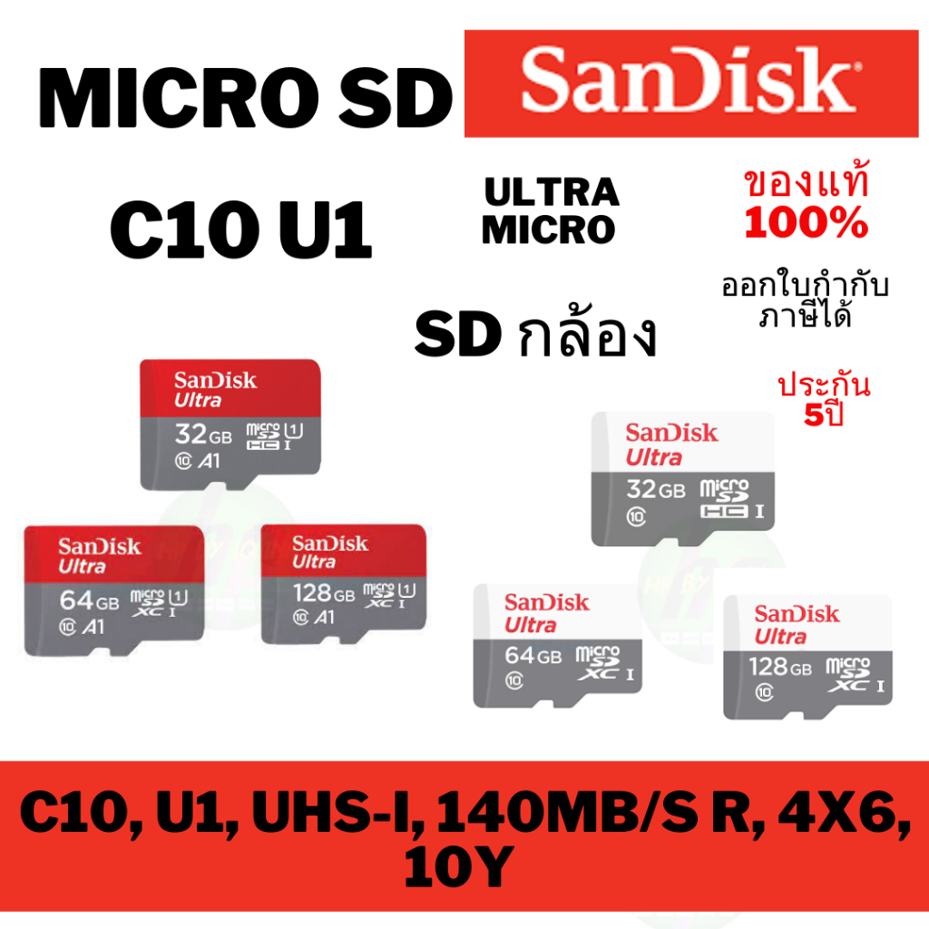 SanDisk Ultra 128GB Micro SD Memory Card 80MB/s Class 10 UHS-I 533x microSDXC (SDSQUNS-128G ...