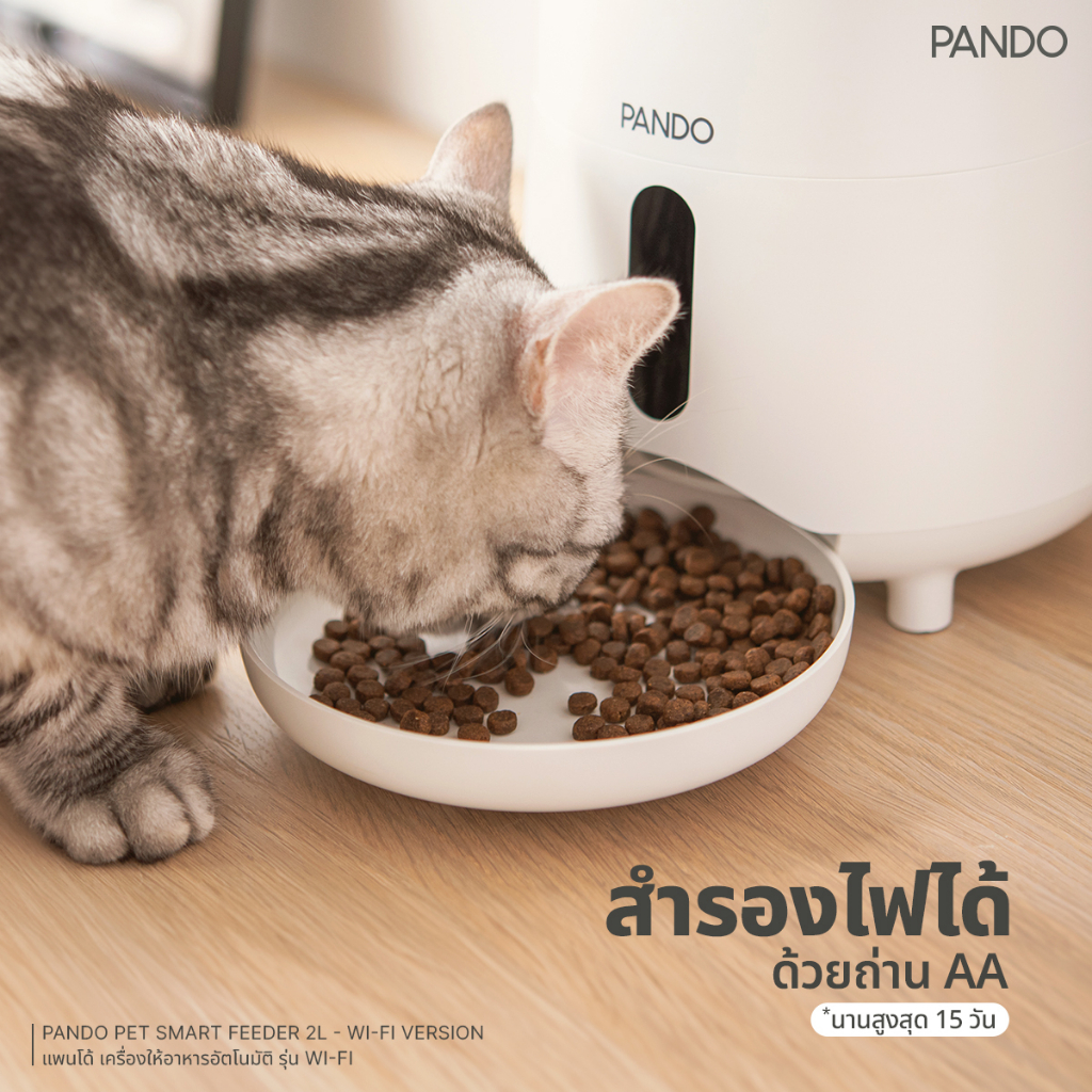 สินค้าใหม่ PANDO Pet Smart Feeder 2L - Wi-Fi Version แพนโด้ เครื่องให้ ...