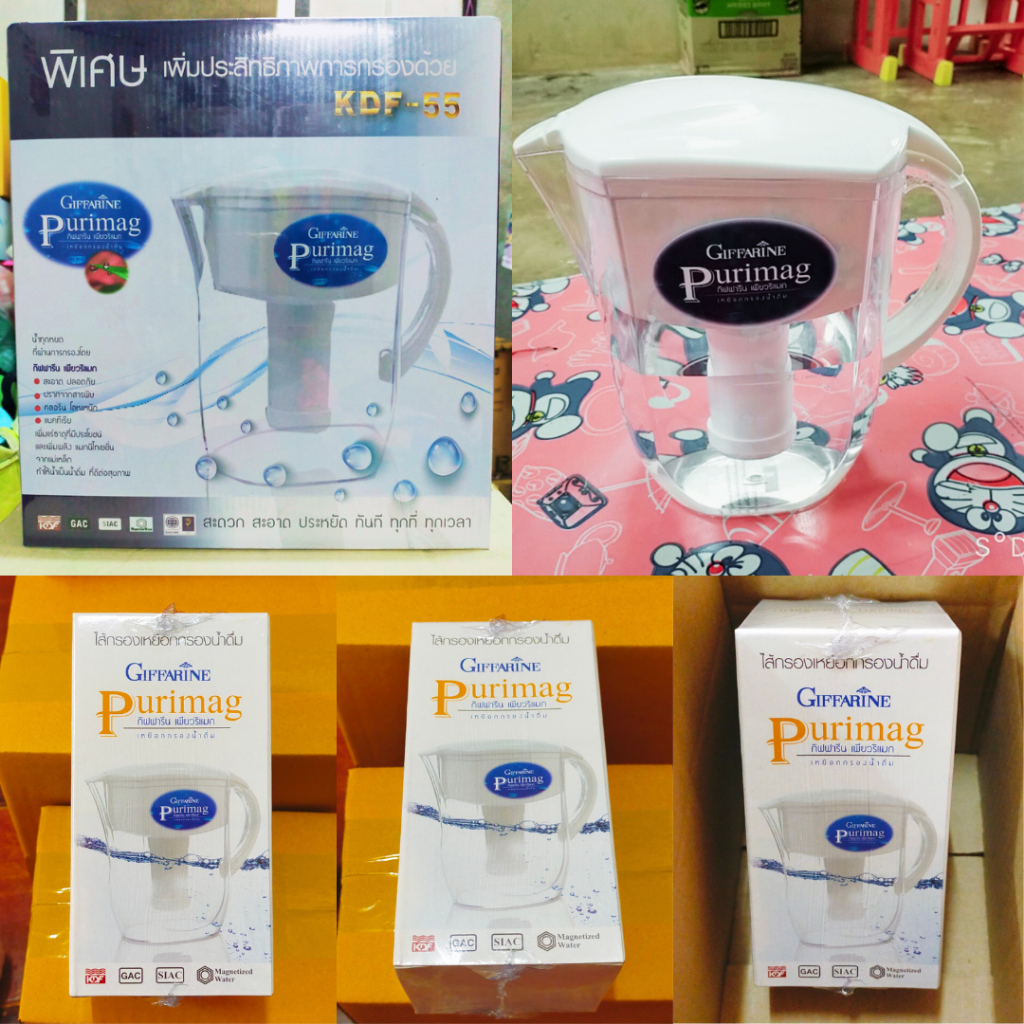เหยือกกรองน้ำ เพียวริแมก กิฟฟารีน PURIMAG GIFFARINE เหยือกกรองน้ำดื่ม น้ำแร่ เครื่องทำน้ำแร่ ...
