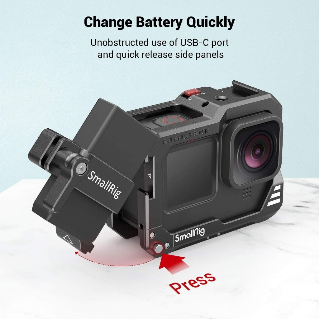 Protective Frame GoPro Hero 11109 Black SmallRig Cage Vlog Kit Black ...