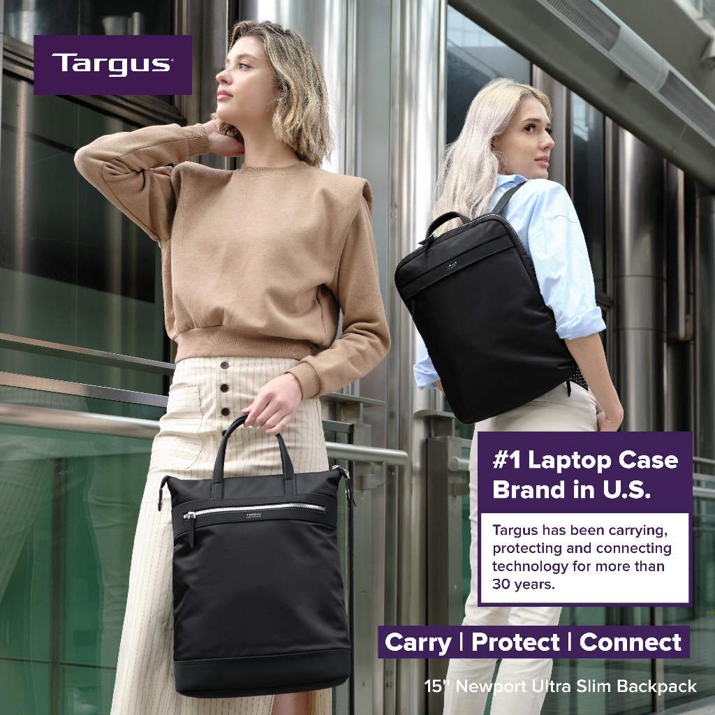กระเป๋าเป้ใส่โน๊ตบุ๊คสำหรับขนาด 15 นิ้ว Targus Newport Ultra Slim ...
