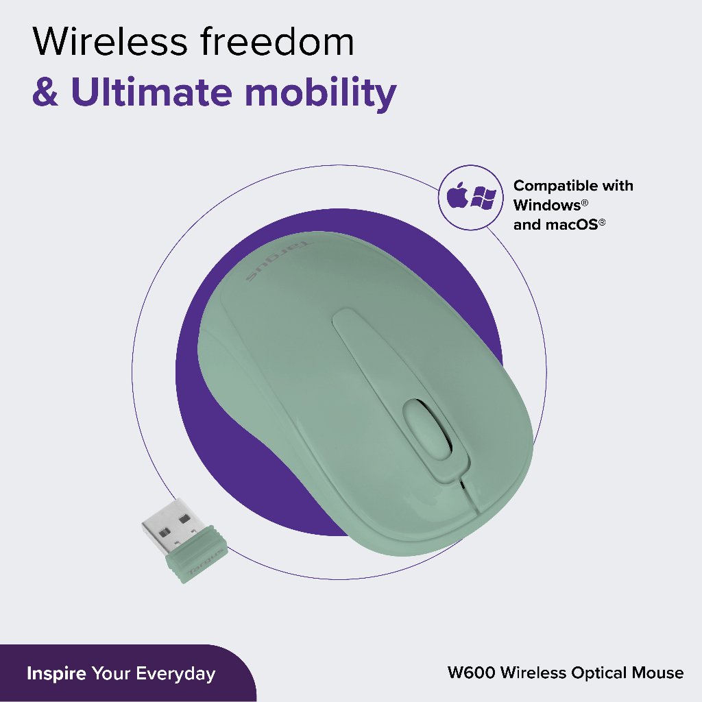 เมาส์ ไร้สาย Targus W600 Wireless Optical Mouse - targus_officialstore ...