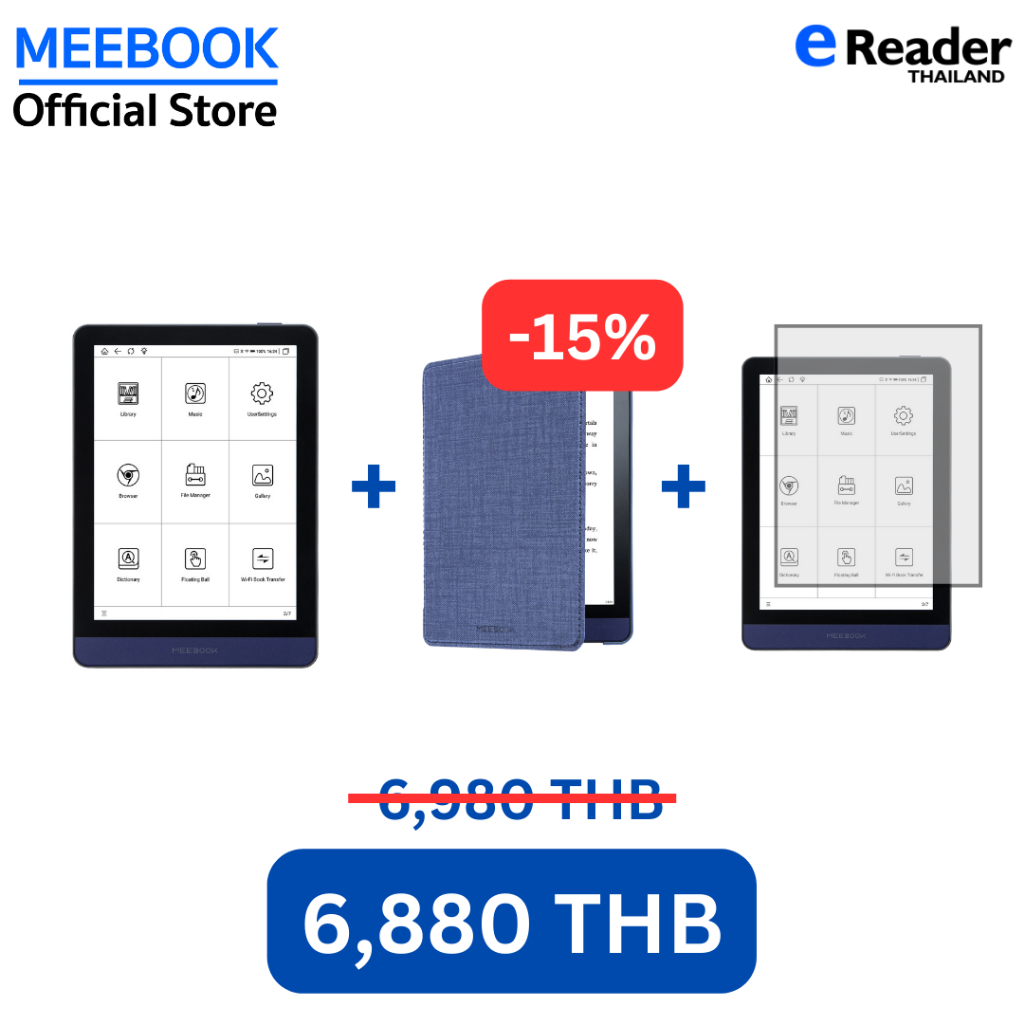 Meebook M6 eBook Reader - New 6" Eink (Android 11 / Micro SD Slot 1TB ...