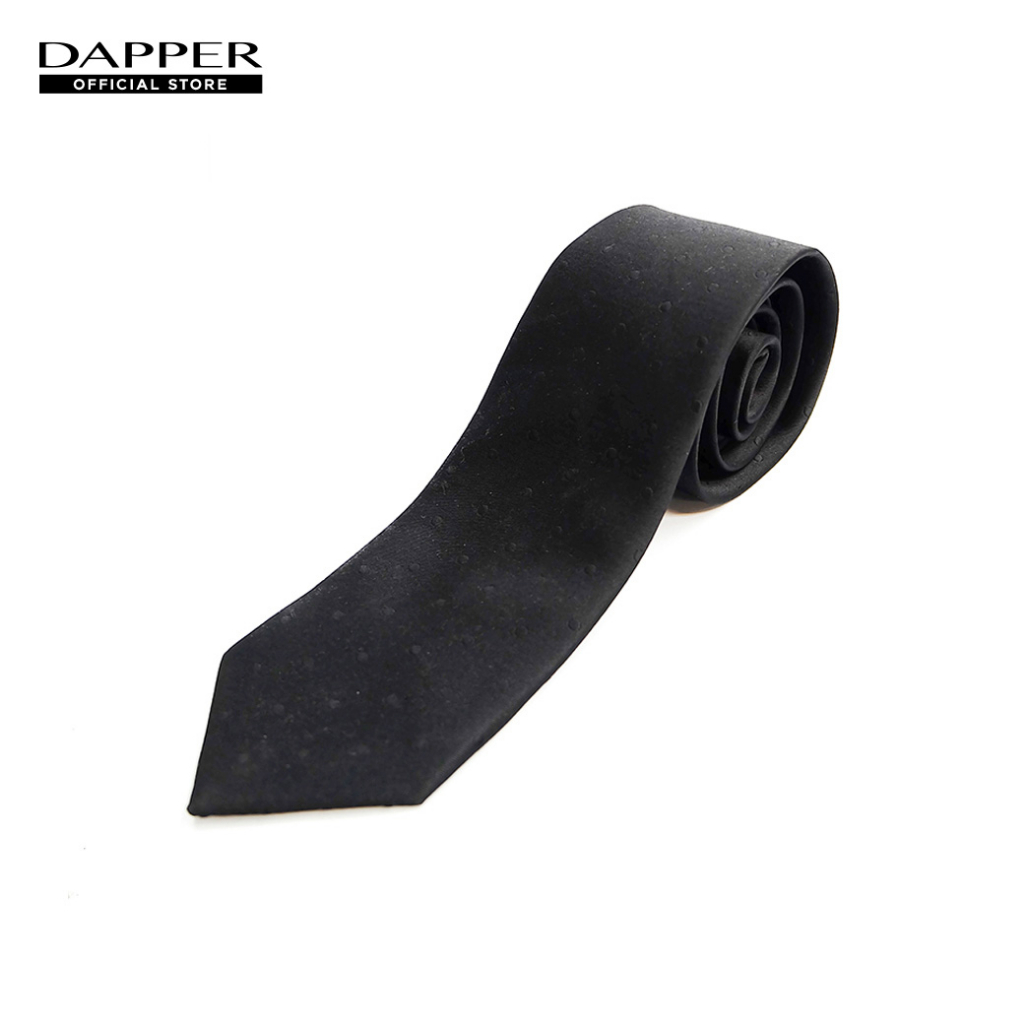 DAPPER เนคไท 7 cm Polka Dot Jacquard Tie สีดำ (TIB1/773RJ1) - DAPPER ...