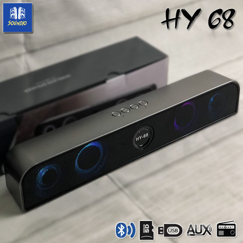ลำโพงบลูทูธ HY68 มาพร้อมดีไซน์สุดหรู ระบบไฟ LED ลำโพงsoundbar เสียงดี ...
