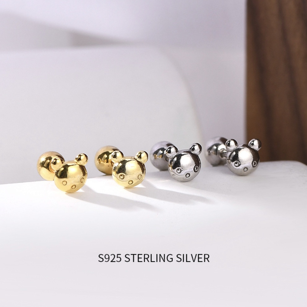 171-littlegirl gifts - Mini bear Piercing silver s925 s (ราคาต่อชิ้น) - littlegirl_gifts - ThaiPick