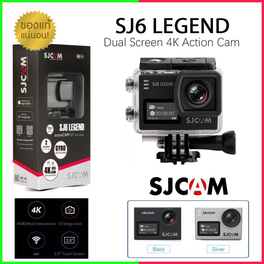 SJCAM SJ6 Legend Action Camera ความละเอียด 10804K แบบ full HD - golf ...