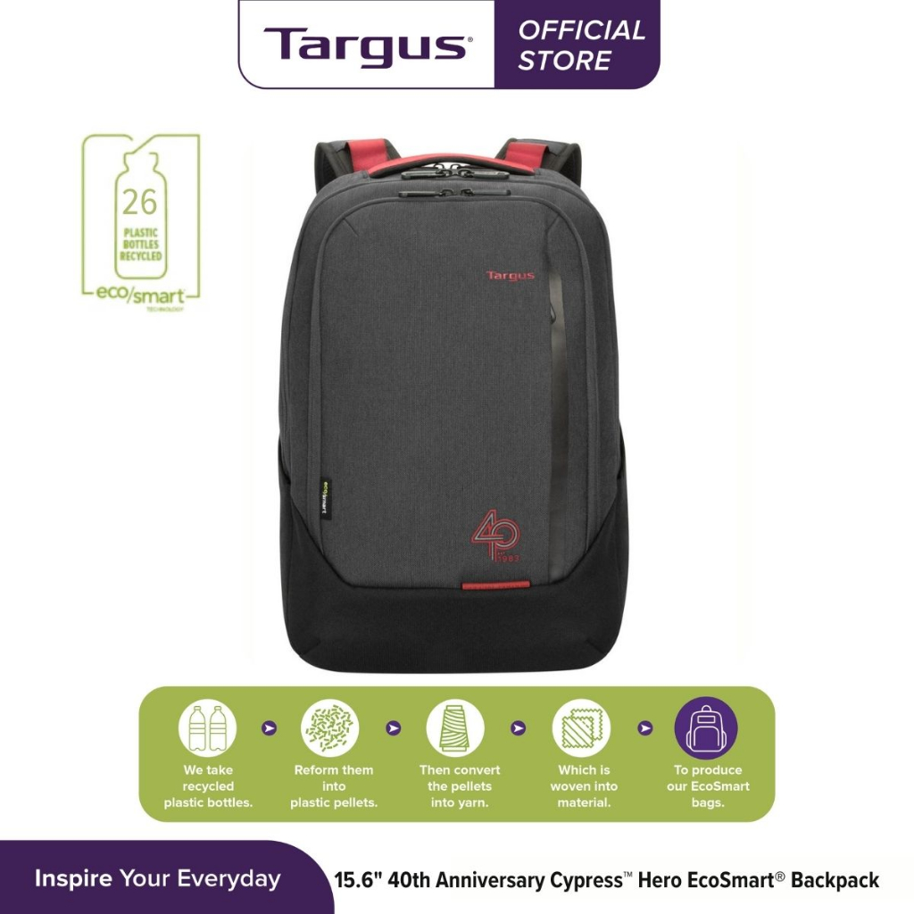 กระเป๋าเป้ 15.6 นิ้ว Targus 40th Anniversary Cypress Hero EcoSmart Backpack - targus ...