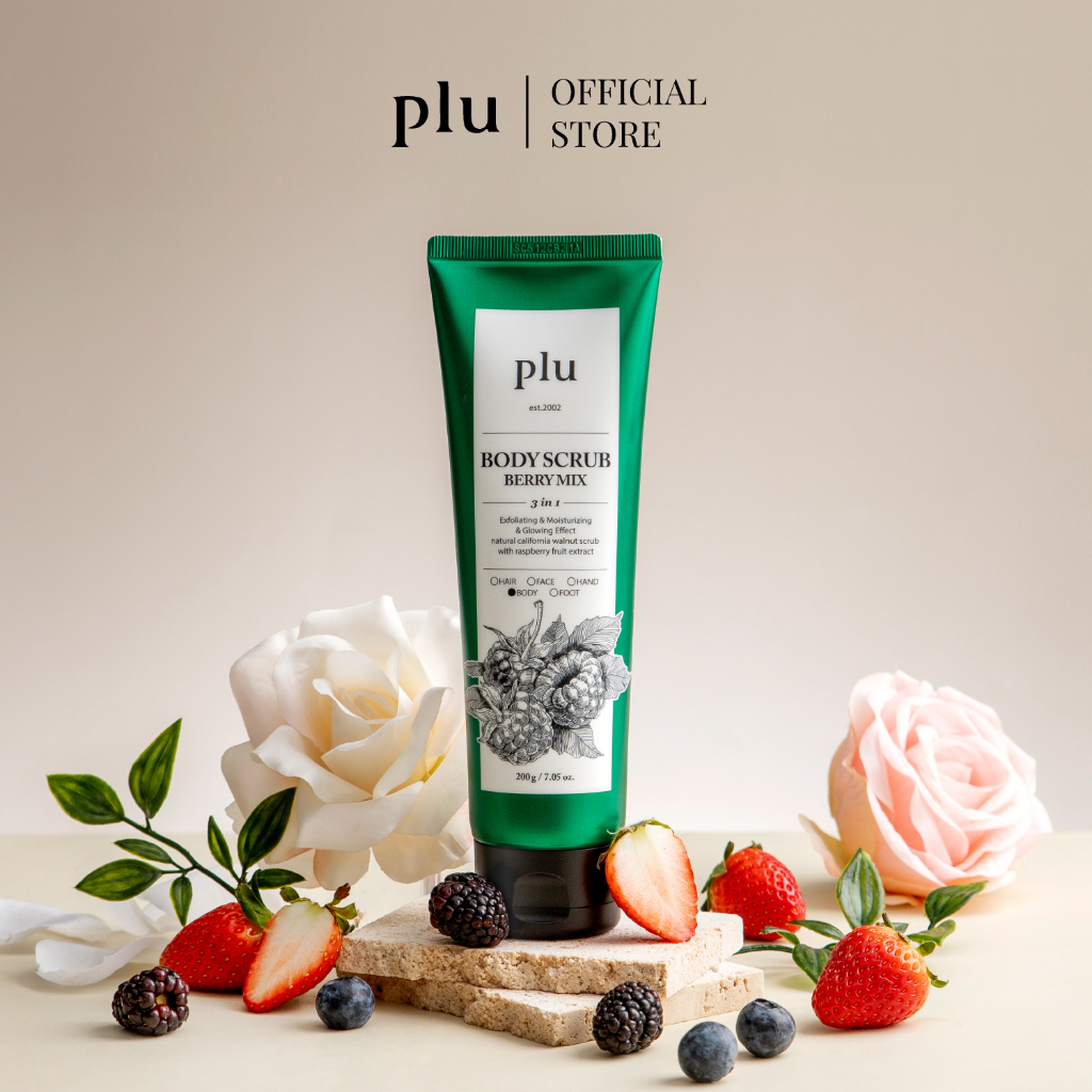 PLU BODY SCRUB 200G DOUBLE PACK - plu_official_store - ThaiPick