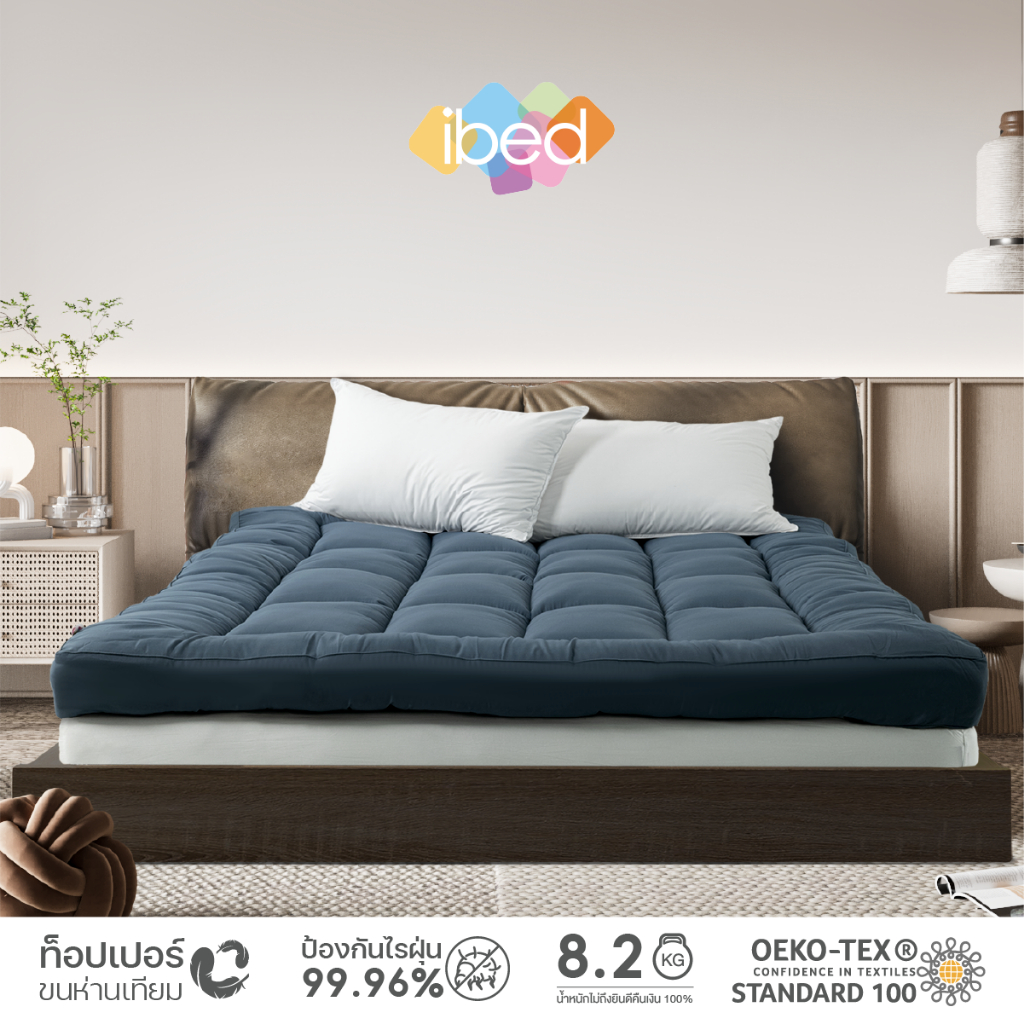 ibed Topper ท็อปเปอร์รุ่นนุ่มแน่นและรุ่น Extra ขนห่านเทียม กันไรฝุ่น ...