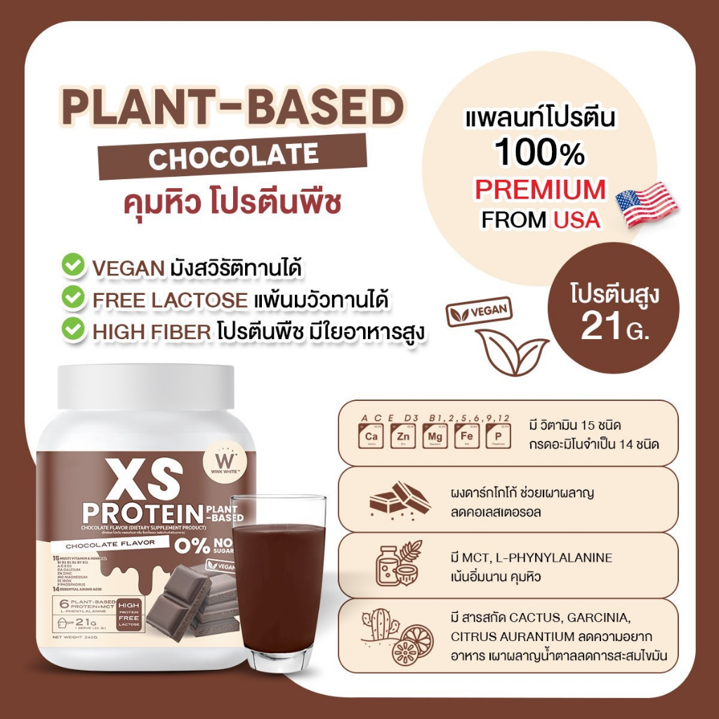 สินค้าใหม่ WINK WHITE XS Protein โปรตีนชงผอม - winkwhite_thailand ...