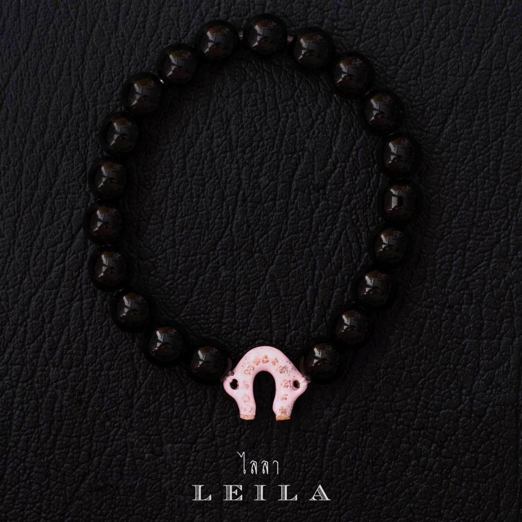 Leila Amulets เกือกม้าแก้ว Baby Leila Collection สีพาสเทล (พร้อมกำไลหิน ...