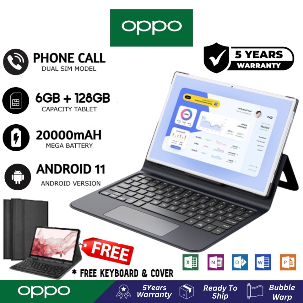 2023 NEW OPPO Tablet PCแท็บเล็ต 12 Inch Android 12 12GB RAM 256GB ROM ...