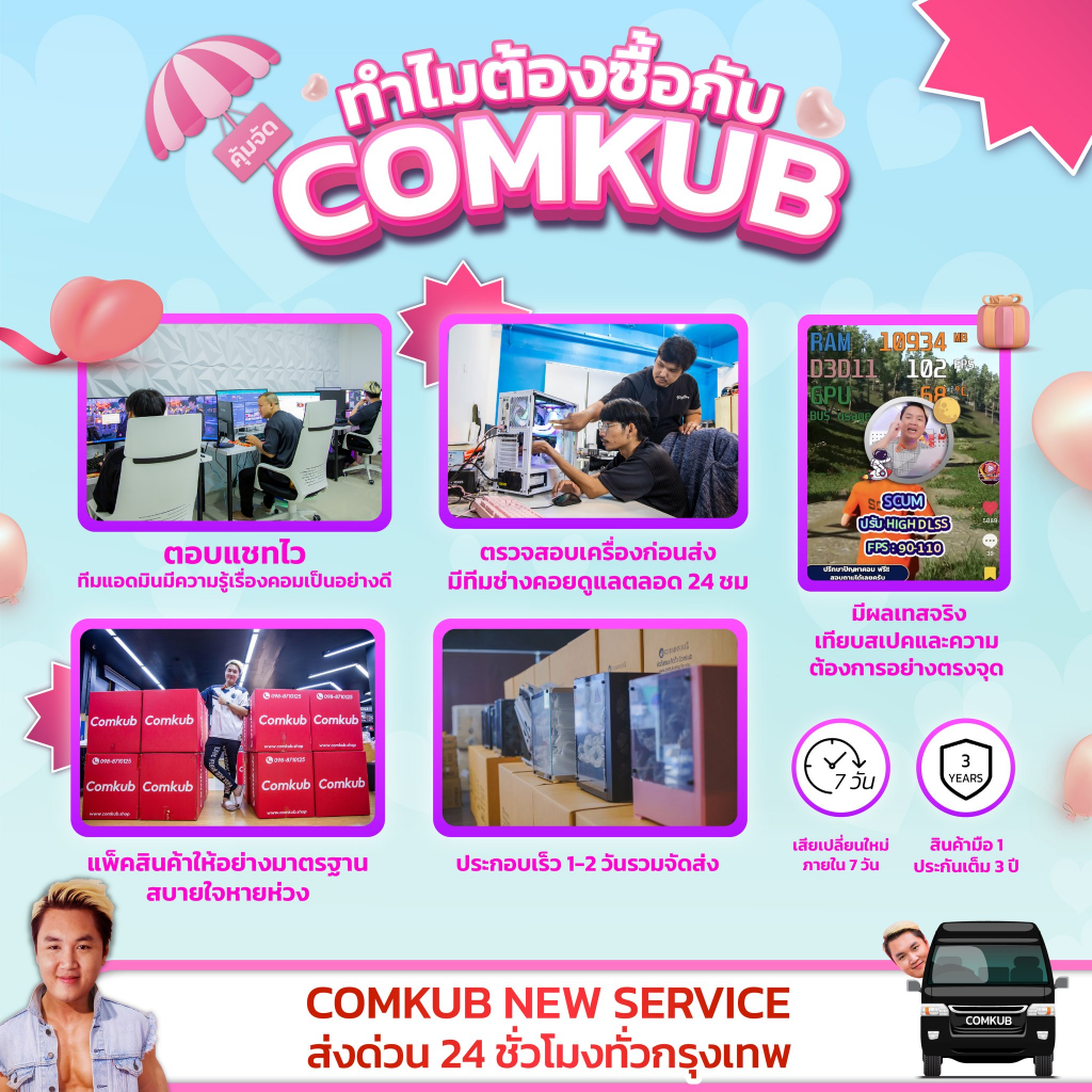 COMKUB คอมประกอบ i7 12700 set 37 รับประกัน 3 ปี - comkub_officialshop - ThaiPick