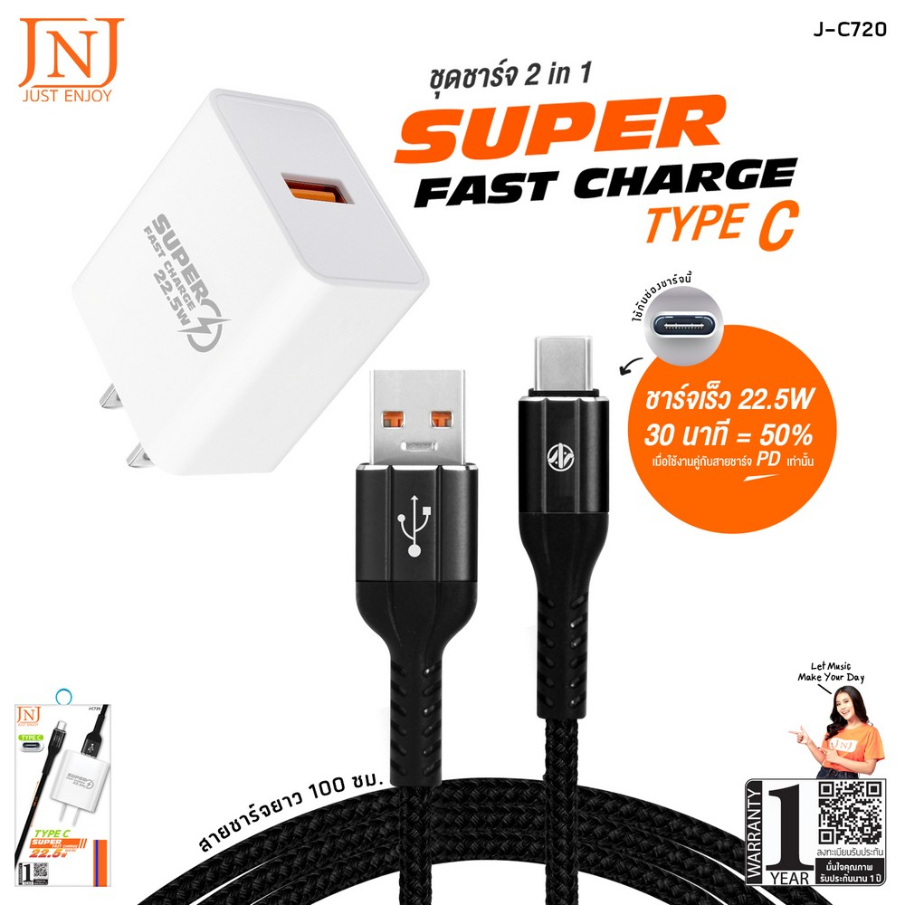 JNJ CHARGER 2.4A Fast Charge ชุดชาร์จอเนกประสงค์ อะแดปเตอร์ ชาร์จไฟบ้าน ...