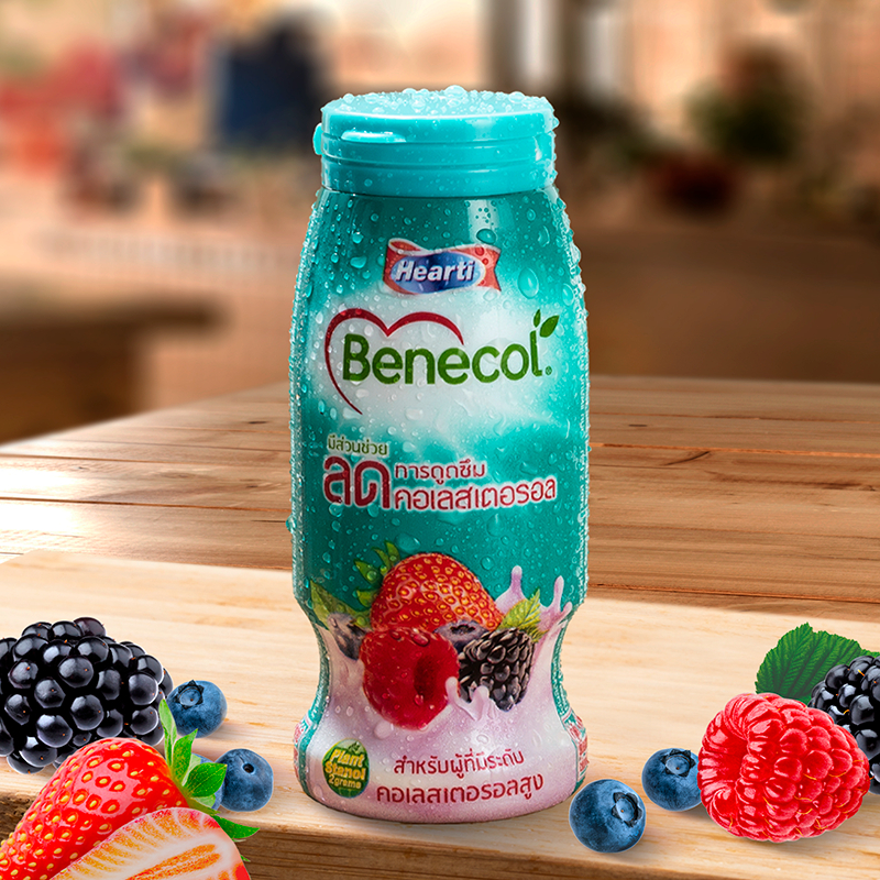 (จัดส่งเฉพาะกรุงเทพฯ) Hearti Benecol แบบขวดแช่เย็น สดชื่น อร่อย ส่งตรงถึงบ้าน - benecol_official ...