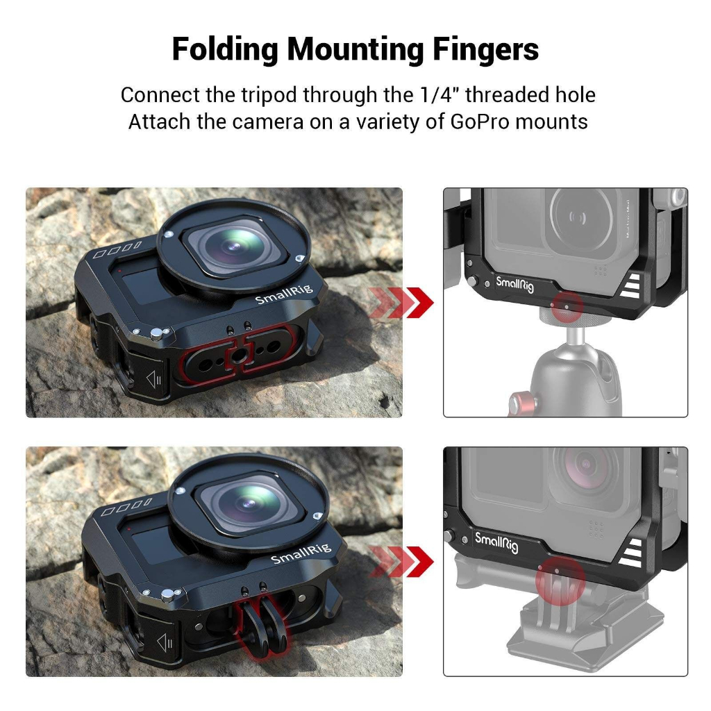 Protective Frame GoPro Hero 11109 Black SmallRig Cage Vlog Kit Black ...