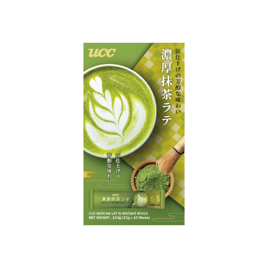 ยูซีซี-มัทฉะ ลาเต้ (ชาปรุงสำเร็จชนิดผง) 15 กรัม x 10 UCC - Instant Matcha Latte (15 g x 10 ...
