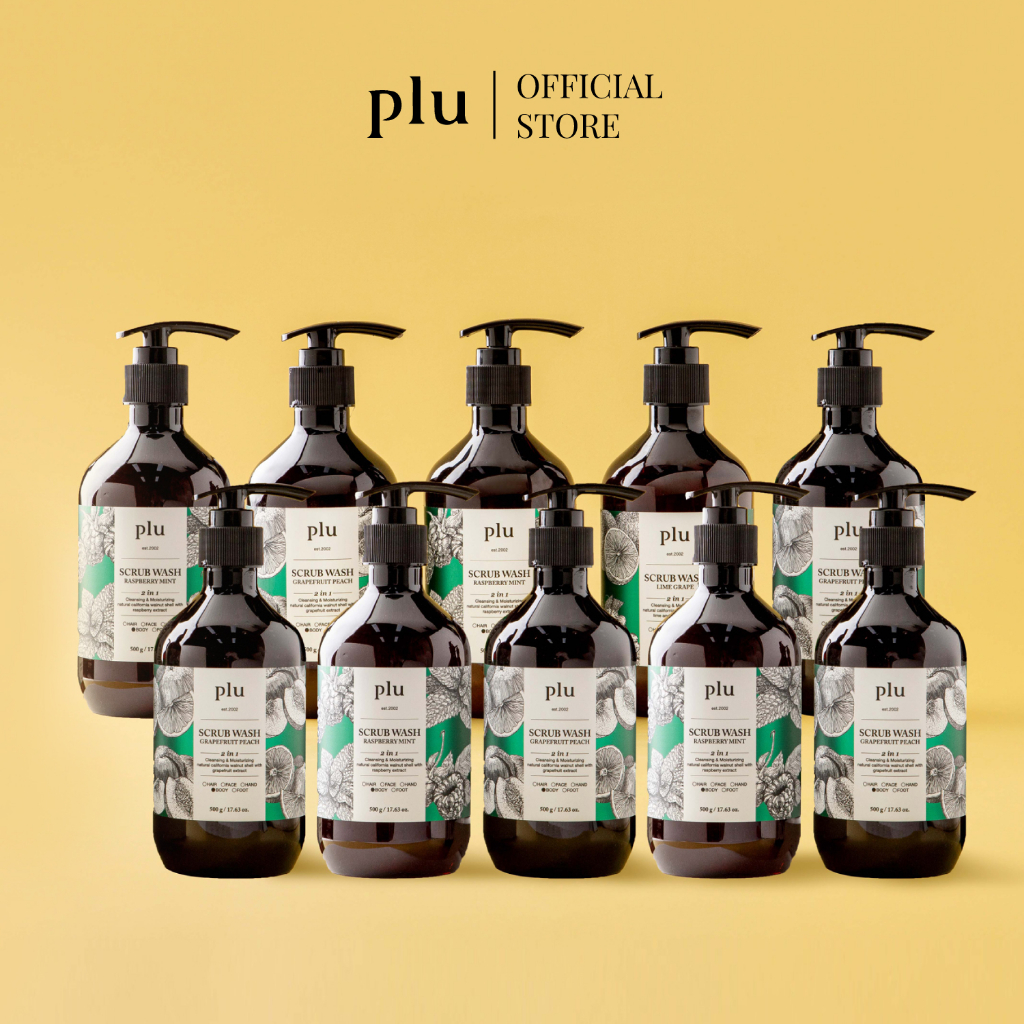 (DUO SET) PLU PERFUMED FRUITY BODY SCRUB 500G PLU SCRUB WASH 500G - plu ...