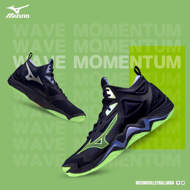 Mizuno wave momentum 3 MID (สีน้ำเงิน) - jaiyms - ThaiPick