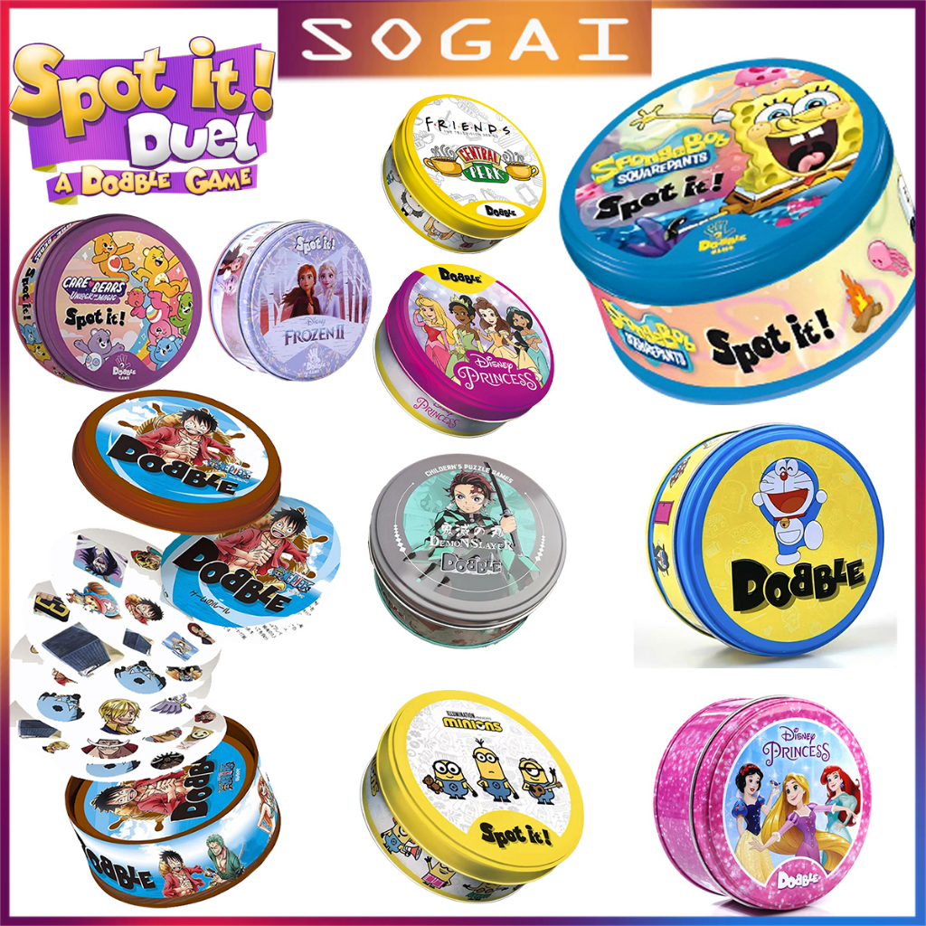 ลดล้างสต็อก spot it เกมจับคู่ภาพ Dobble Card Game Spot It Potte ...