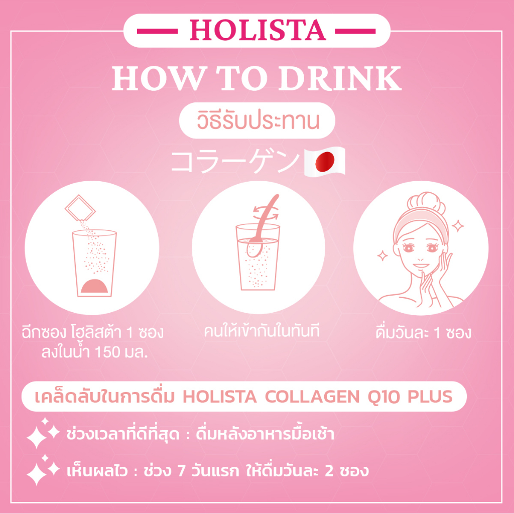 ส่งฟรี1แถม 2คอลลาเจน กลูต้า ผิวใส หายปวดเข่าHOLISTA COLLAGEN Q10 PLUS ...