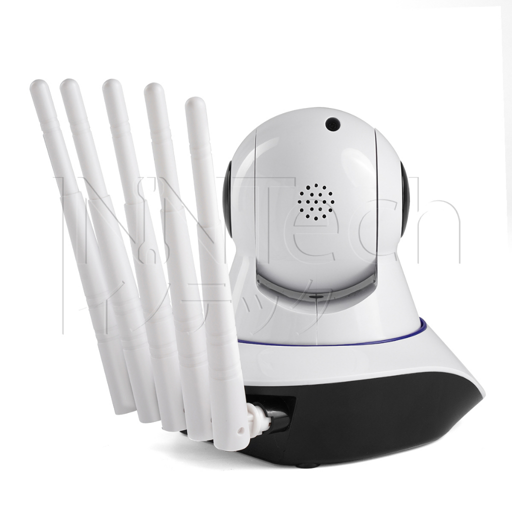 InniTech กล้องวงจรปิด กล้องวงจรปิดไร้สาย 5 ล้านพิกเซล 5 เสา Full Color ...
