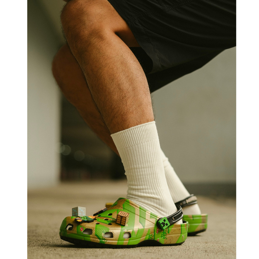 Crocs ครอคส์ รองเท้าแตะ รองเท้าแบบสวม คอลแลป เกมมายคราฟ UX Minecraft ...