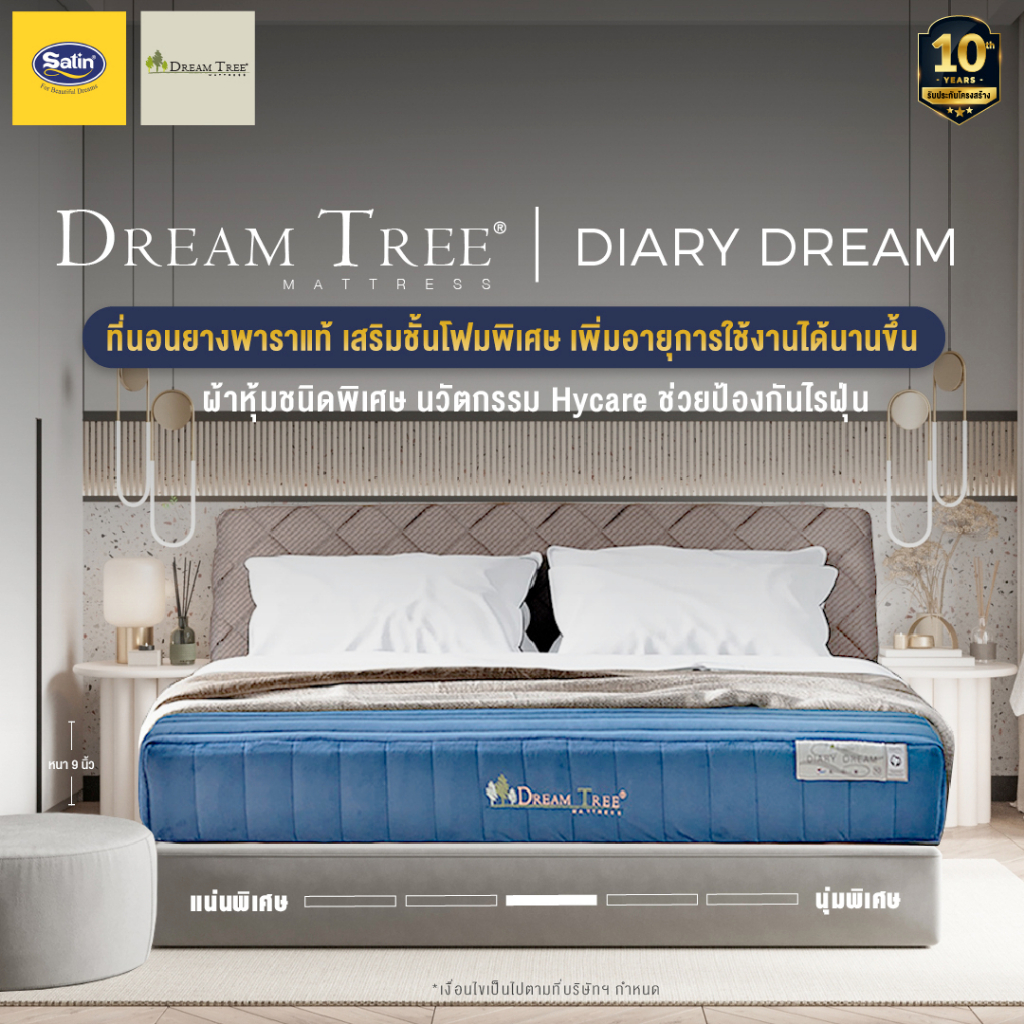New Collection Dream Tree ที่นอนรุ่น Diary Dream High Density Foam หนา ...