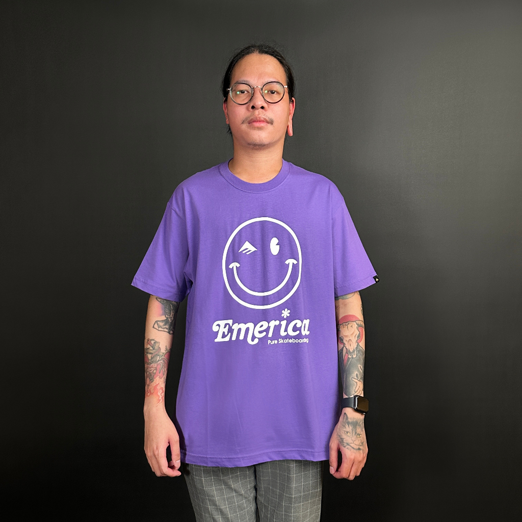 EMERICA เสื้อยืด HAPPY FACE TEE 2023 - nyla_thailand - ThaiPick