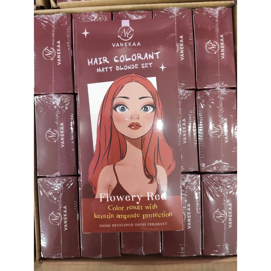 สีผม วานีก้า Vanekaa Hair Colorant Matt Blonde Set - lottashop - ThaiPick