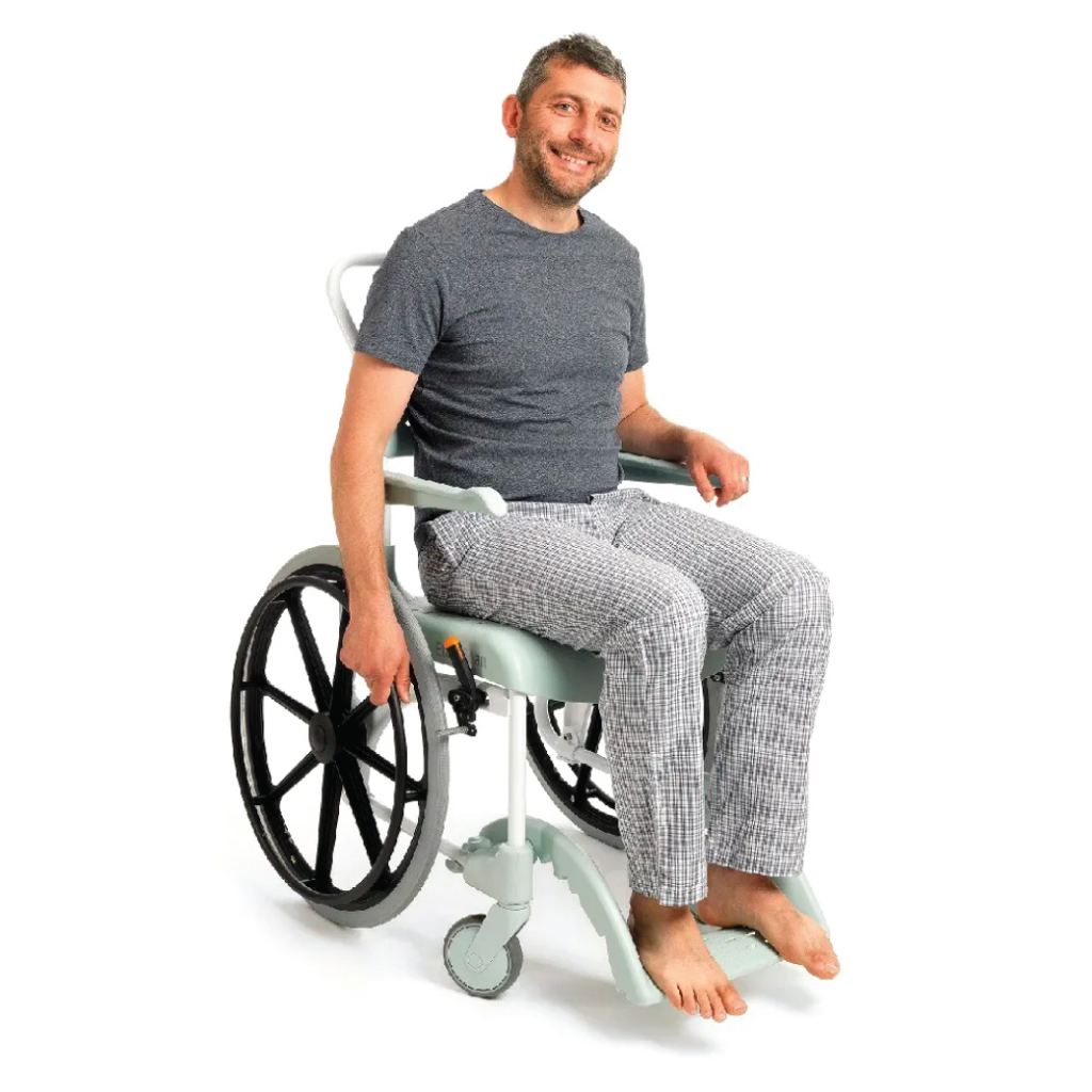 รถเข็นอาบน้ำ รถเข็นนั่งถ่าย Etac Clean Shower Commode Chairs รุ่น ล้อ ...