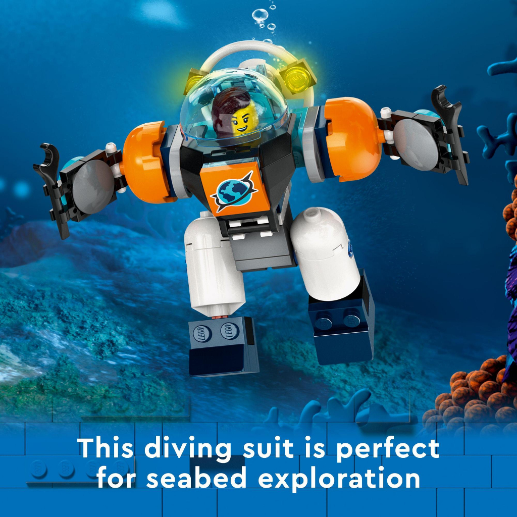 LEGO City 60379 Deep-Sea Explorer Submarine Building Toy Set (842 ...