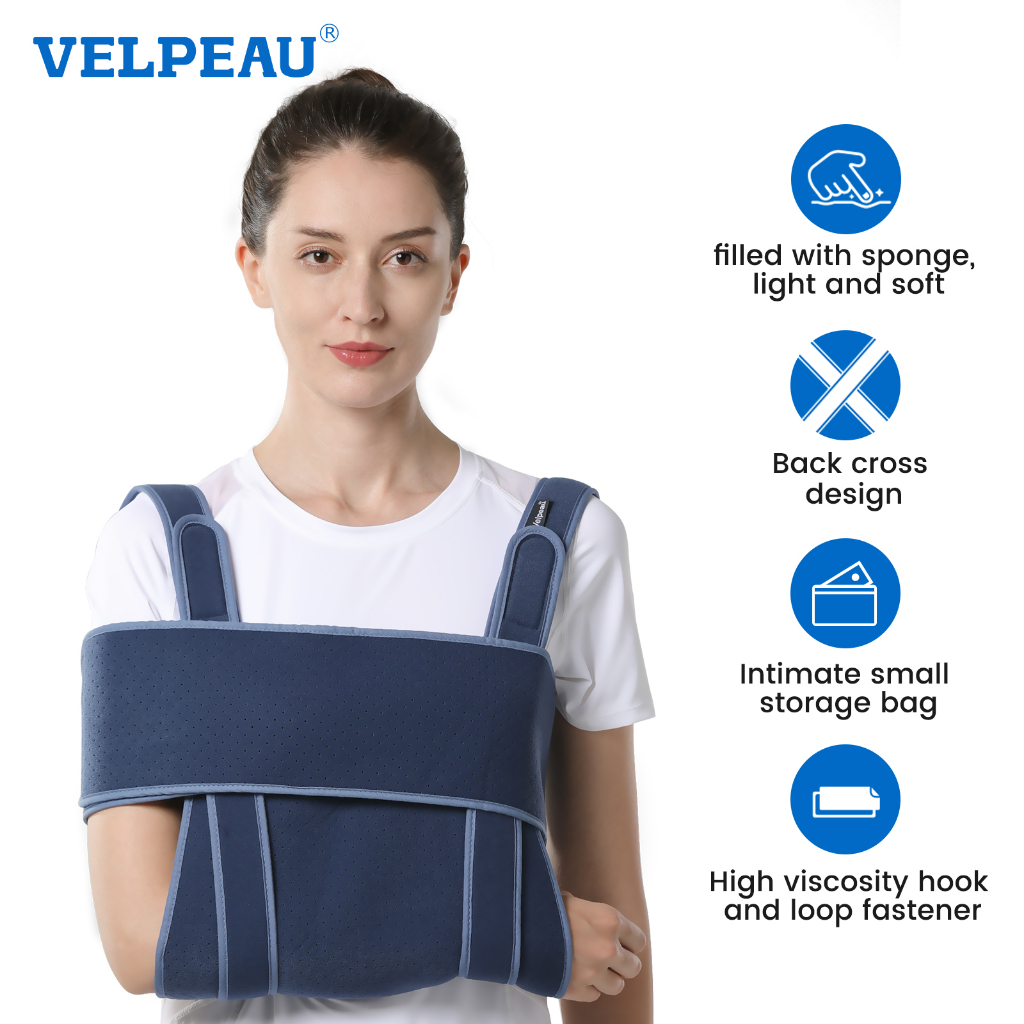 VELPEAU Arm Sling Shoulder Immobilizer Rotator Cuff Support Brace ...