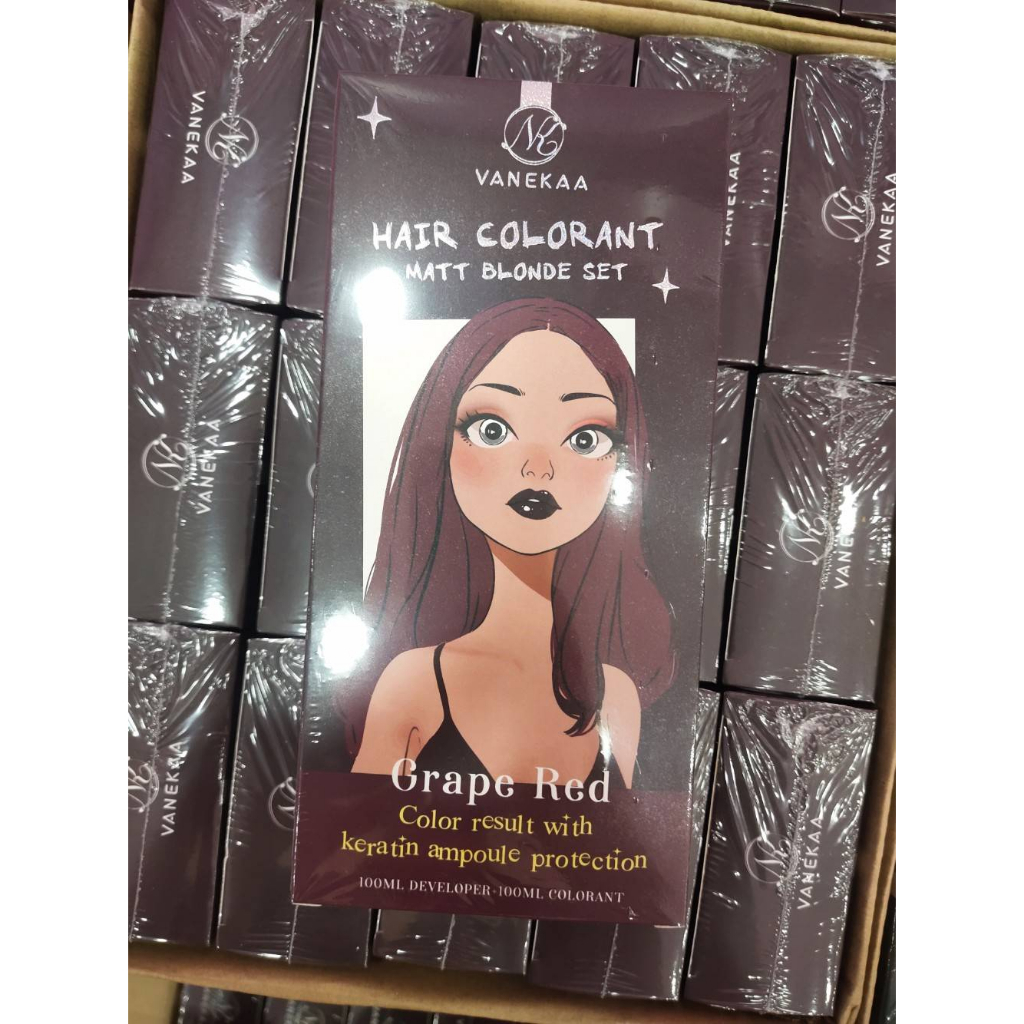 สีผม วานีก้า Vanekaa Hair Colorant Matt Blonde Set - lottashop - ThaiPick