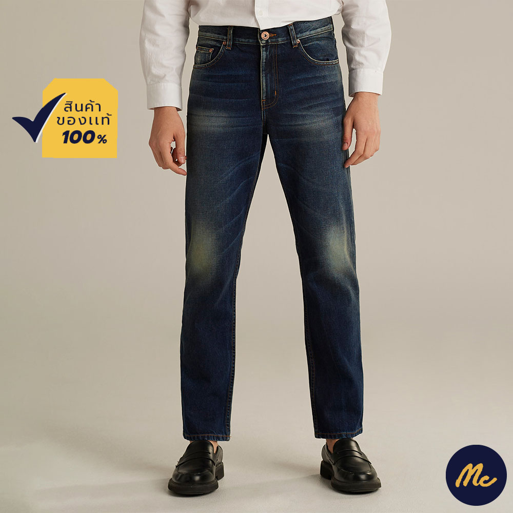 Mc JEANS กางเกงยีนส์ผู้ชาย ทรงกระบอกขาตรง (Straight) สียีนส์ MAIZ187 - mc_jeans_officialstore ...