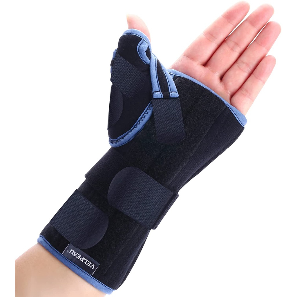 VELPEAU Wrist Support with Thumb Spica Splint for De Quervains ...