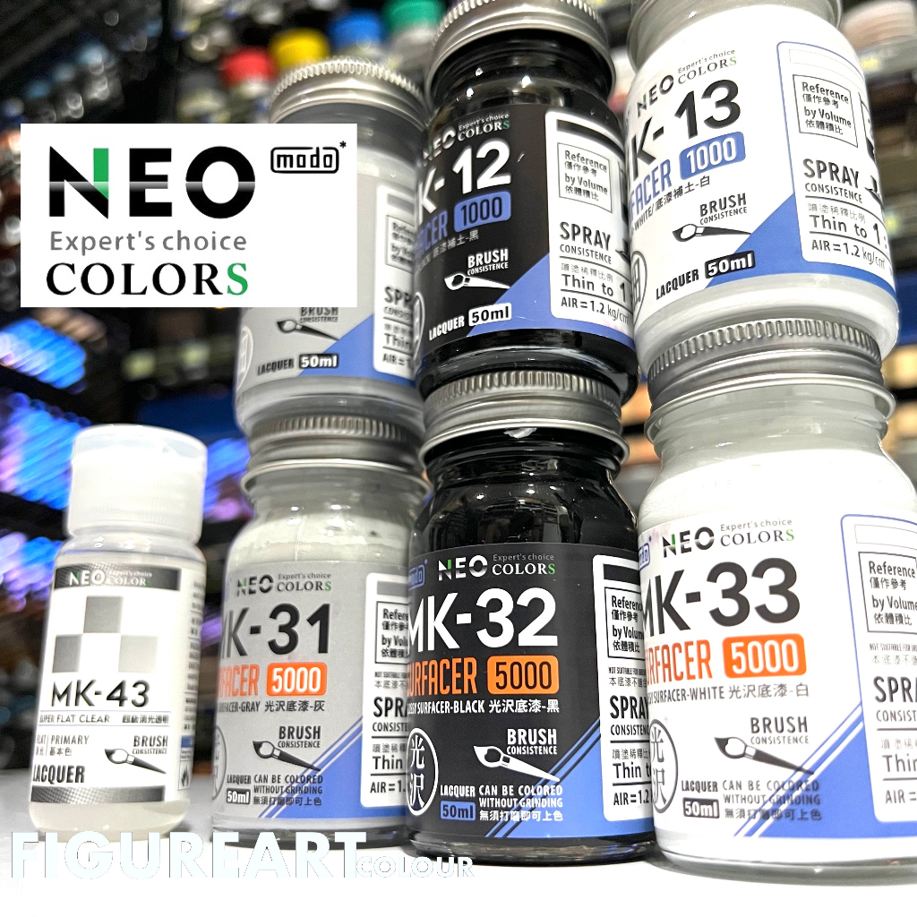 MODO COLOR SURFACER MK series รองพื้นขวดใหญ่ ขนาด 50ml ต้องผสม1:3 ...