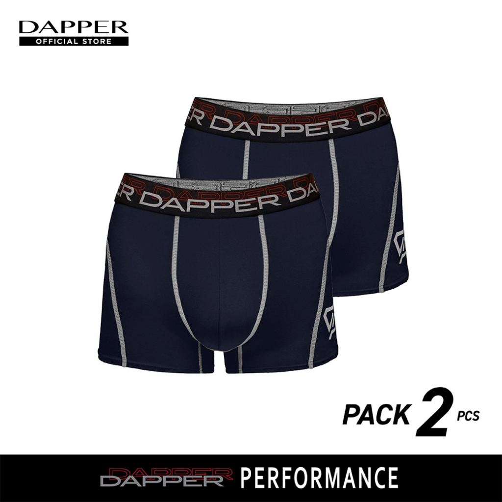 DAPPER กางเกงชั้นในชาย Dapper Performance ทรง Boxer Briefs สีกรมท่า ...