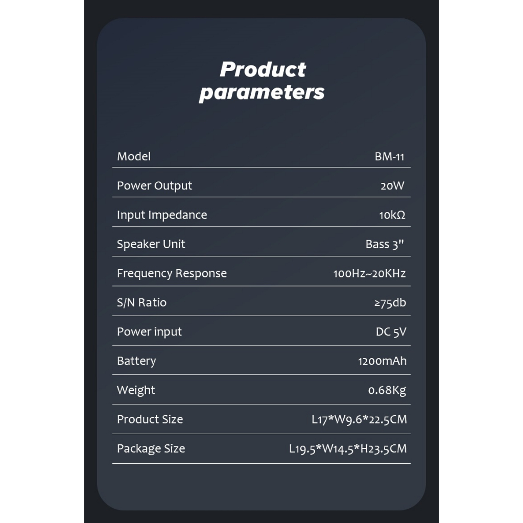 Event (ประกัน 7 วัน) [คละสี] d-power ลำโพงบลูทูธ พกพา รุ่น BM11/MT11 20วัตต์ เสียงดี รองรับ SD ...
