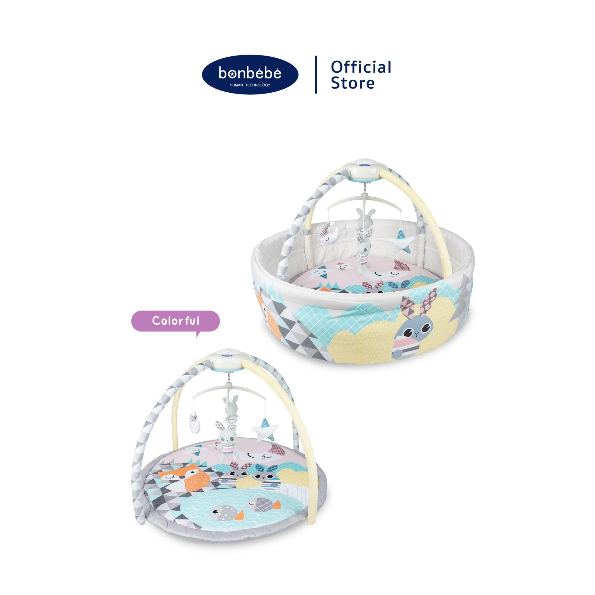 bonbebe Musical Projector Jumbo Mat Playgym - bonbebethailand - ThaiPick