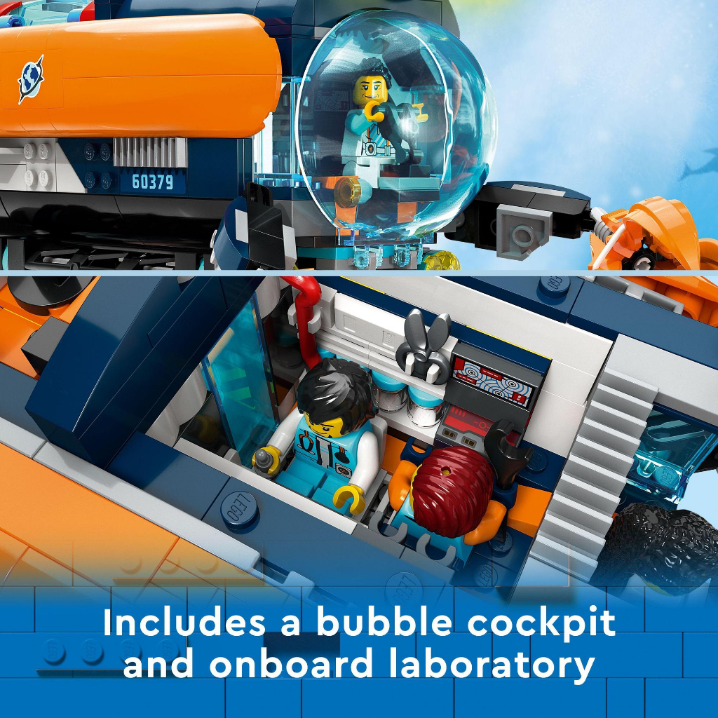 LEGO City 60379 Deep-Sea Explorer Submarine Building Toy Set (842 ...