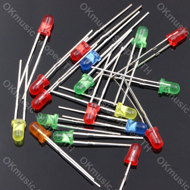 (1ชิ้น) หลอด Led 3mm 12v 5v led super bright 3mm หลอดไฟLed 3mm 1iLed 3mm หลอด led 12v 3mm หลอดไฟ ...