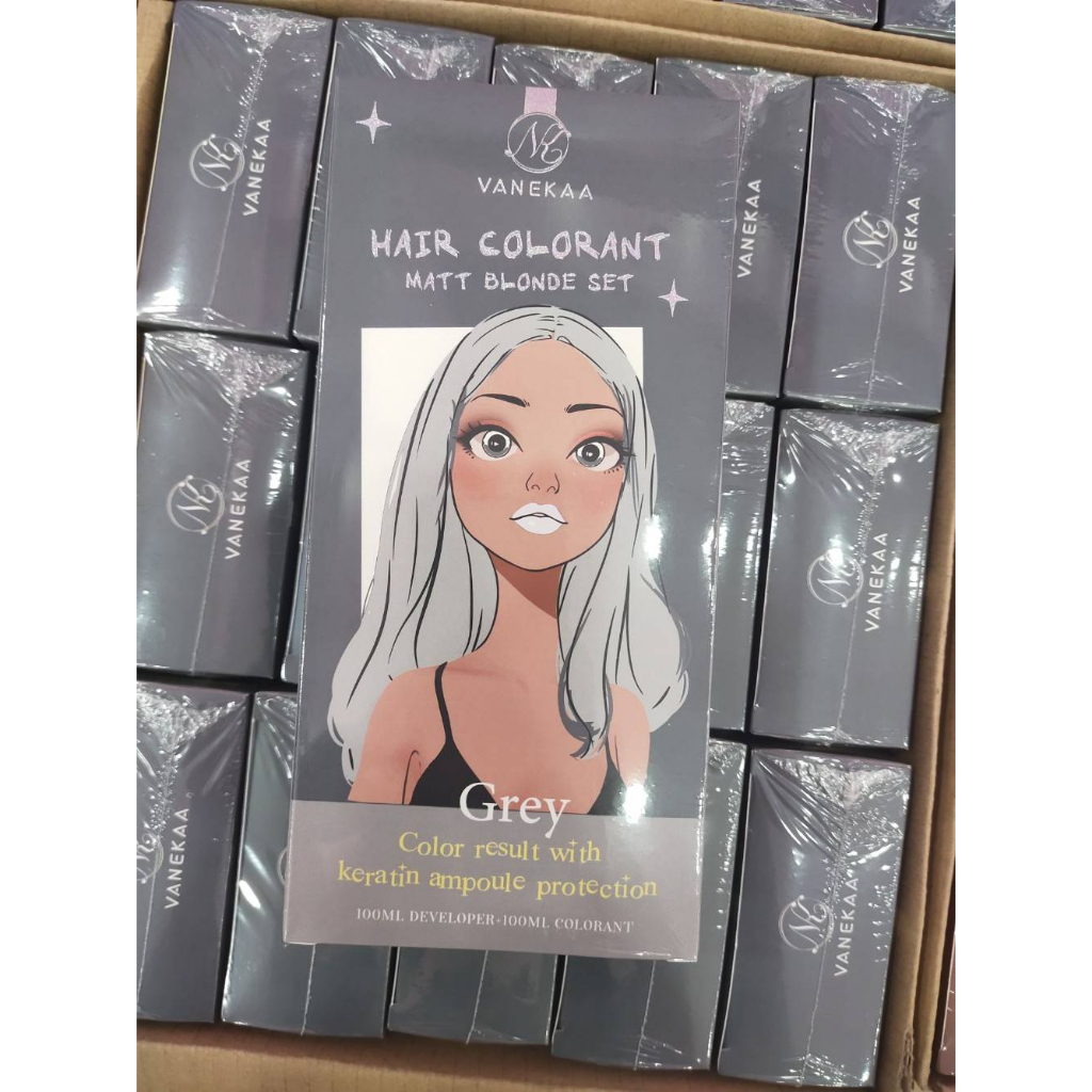 สีผม วานีก้า Vanekaa Hair Colorant Matt Blonde Set - lottashop - ThaiPick