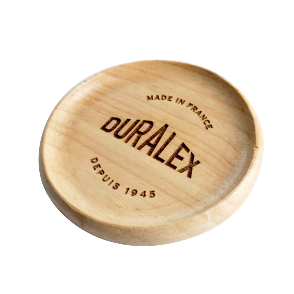 ที่รองแก้วไม้สี่เหลี่ยมสกรีนโลโก้ Duralex รับฟรีเมื่อซื้อ Duralex ครบ ...