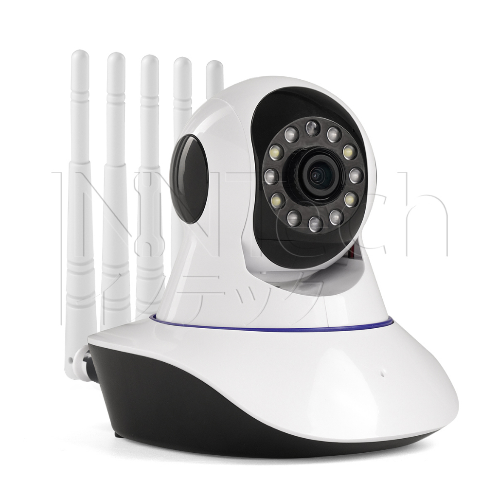 InniTech กล้องวงจรปิด กล้องวงจรปิดไร้สาย 5 ล้านพิกเซล 5 เสา Full Color ...